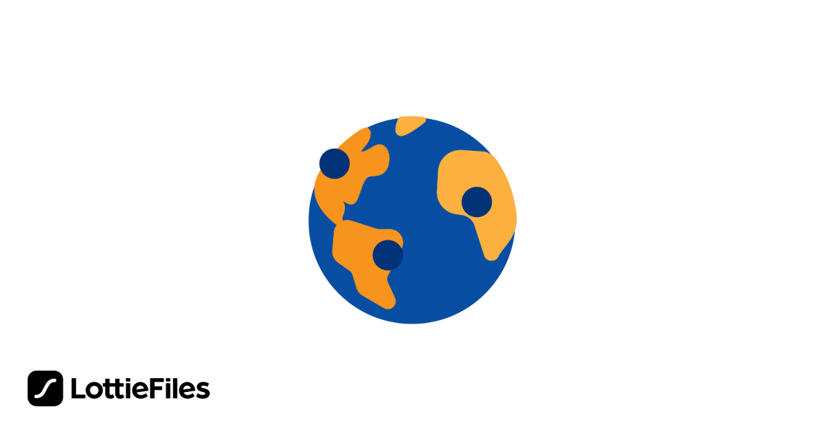 Free World map with logistics animation Animation by Roman | LottieFiles