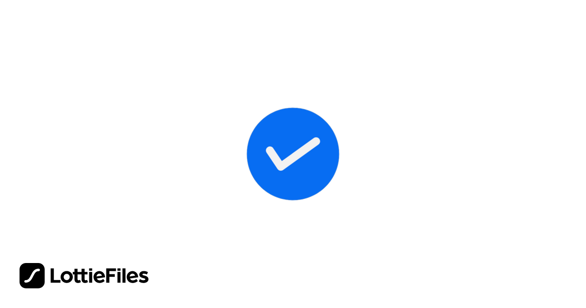 Free blue check mark icon Animation by tkyhgs | LottieFiles