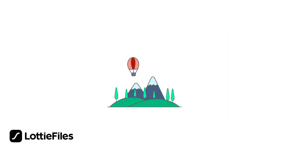 Free mountain nature footage animation illustration design 2d Animation ...