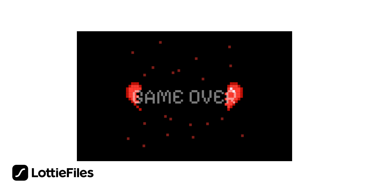 Free Game Over Animation by Sarisa | LottieFiles