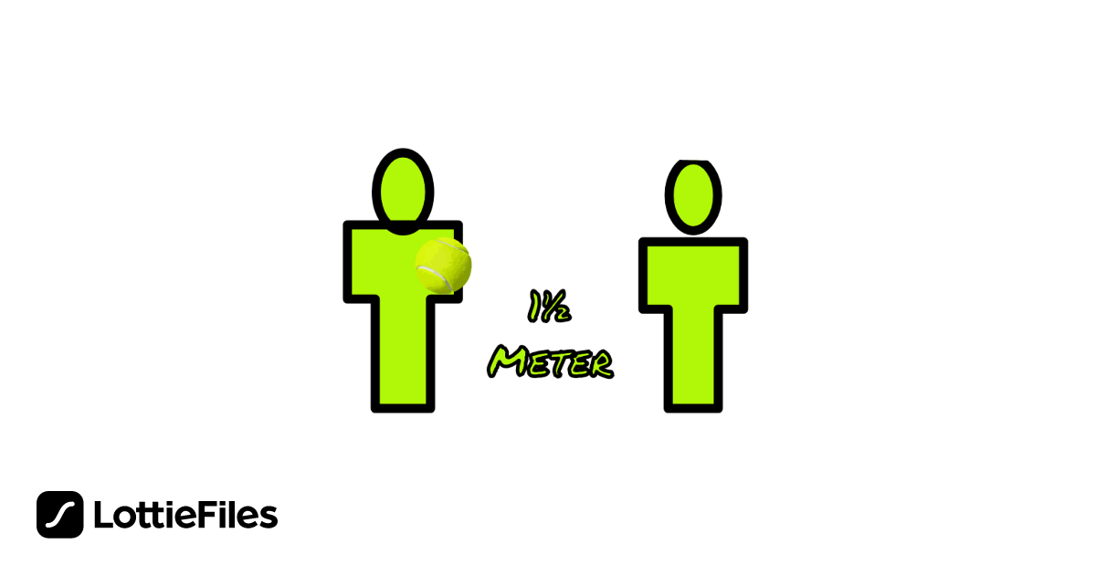 Free 1,5 meter Distance @ Tennis Animation by Wil Vergouwen | LottieFiles
