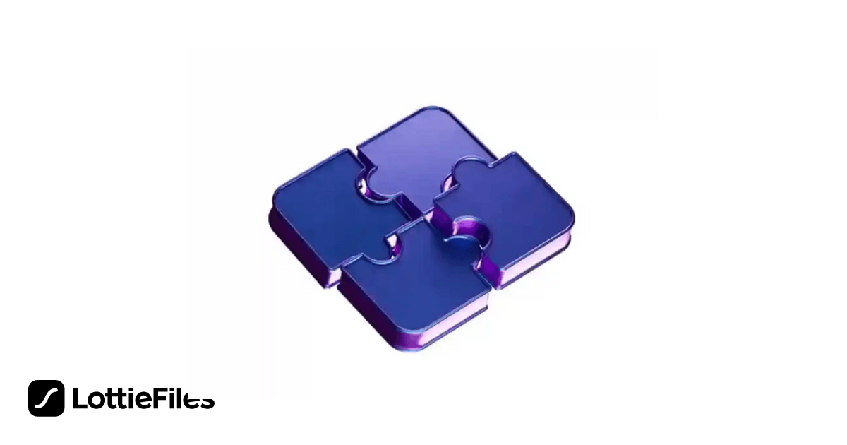 Free 3D Puzzle Animation by Irfan | LottieFiles