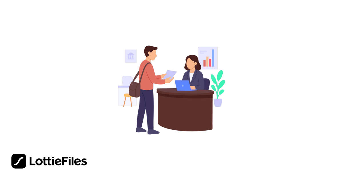 Free Bank Account Setup Animation by vector | LottieFiles