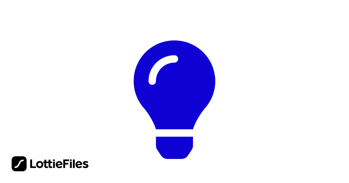 Free blue light bulb Animation by Yakout | LottieFiles