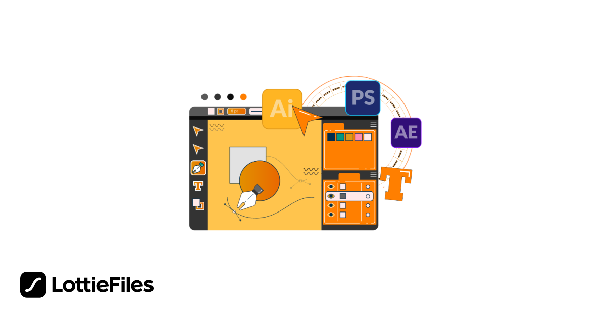 Free Graphic Design process Animation by yogesh nandal | LottieFiles