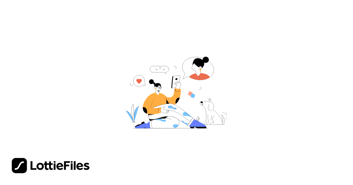 Free Video Chat Animation by Vectors | LottieFiles