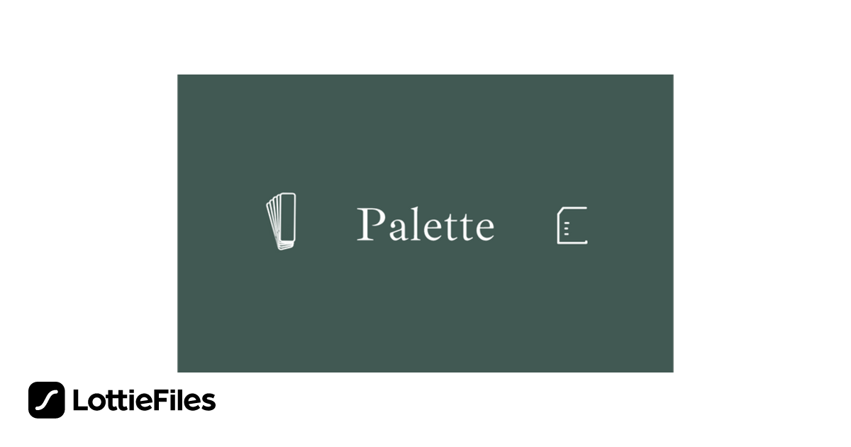 Free Palette Animation by Joe | LottieFiles