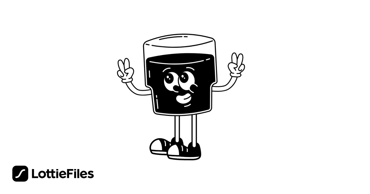 Free Retro Coffee Character Cup Animation by Abdul Latif | LottieFiles