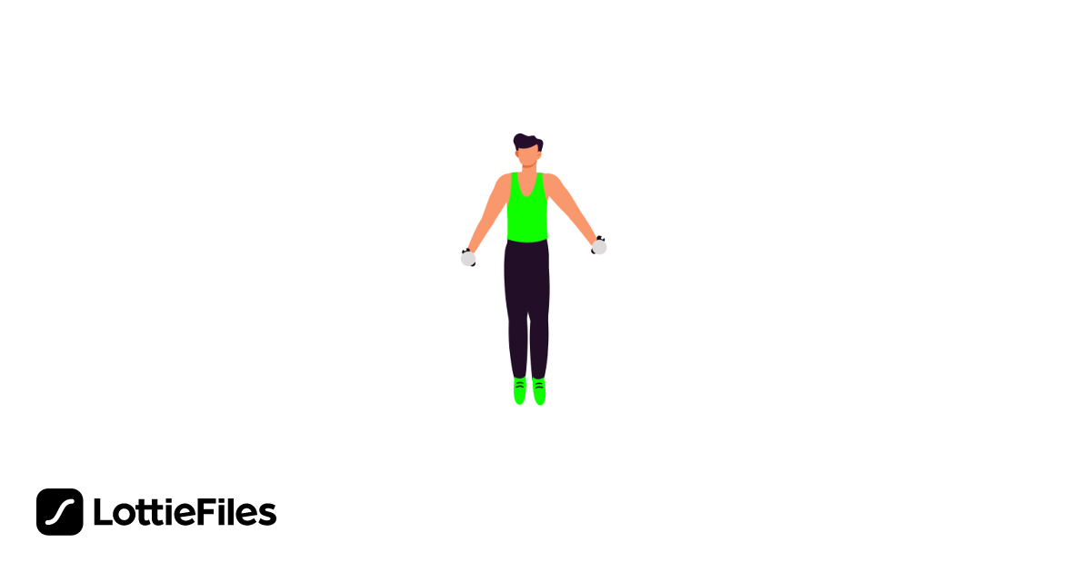 Free man_doing_Skipping Animation by Vibeshnan Kanagamani | LottieFiles