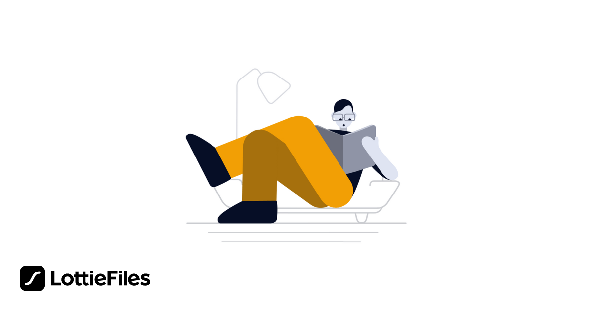 Free man reading book Animation by si | LottieFiles