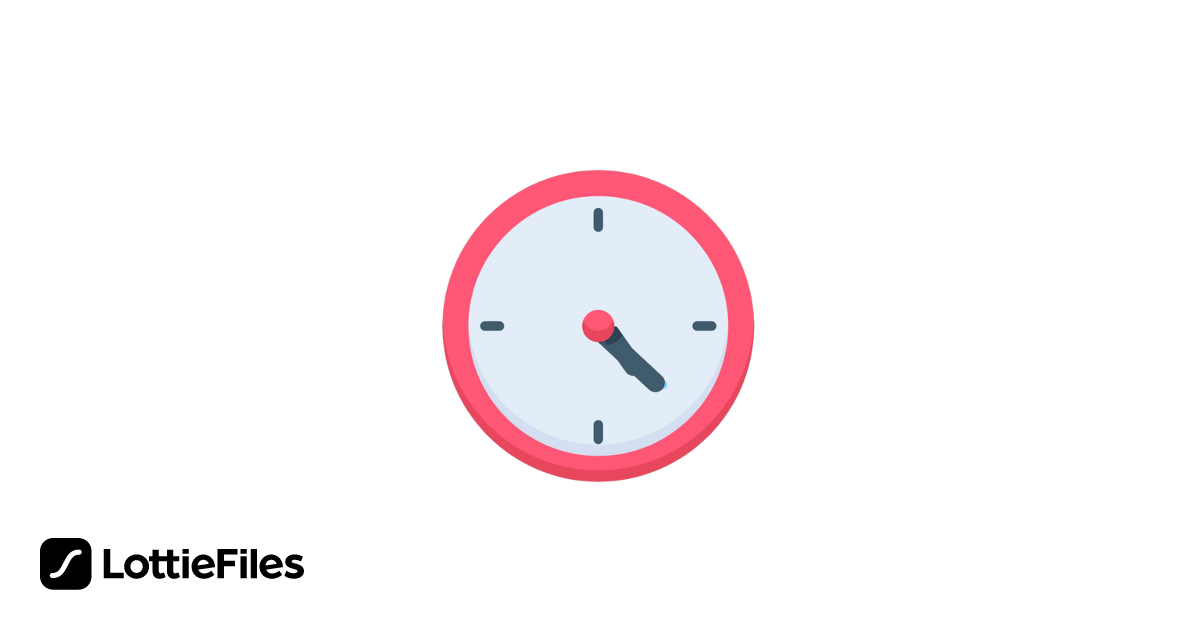 Free clock Animation by Junaid | LottieFiles
