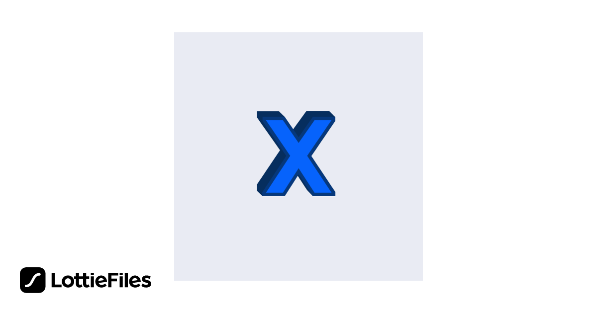 Free X - animation Animation by Hammad Riaz | LottieFiles