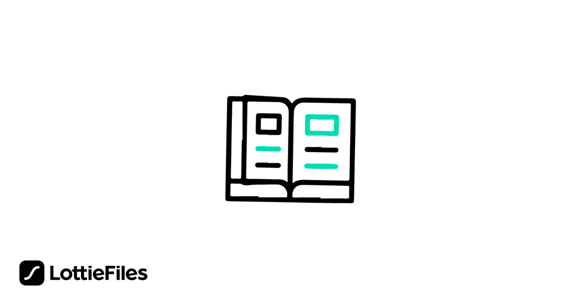Free Book icon Lottie JSON animation Animation by Weblodge | LottieFiles