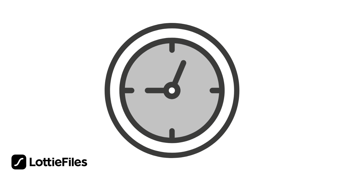 Free Slow clock Animation by Alex | LottieFiles
