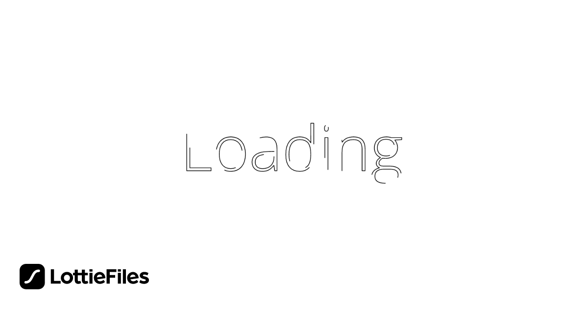 Free Loading Word Animation by Vincenzo Imbimbo | LottieFiles