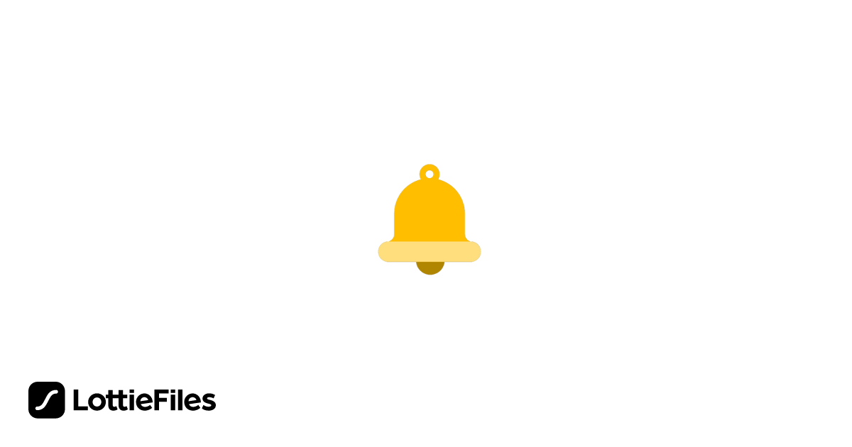 Free Bell Animation by Eric John M. | LottieFiles