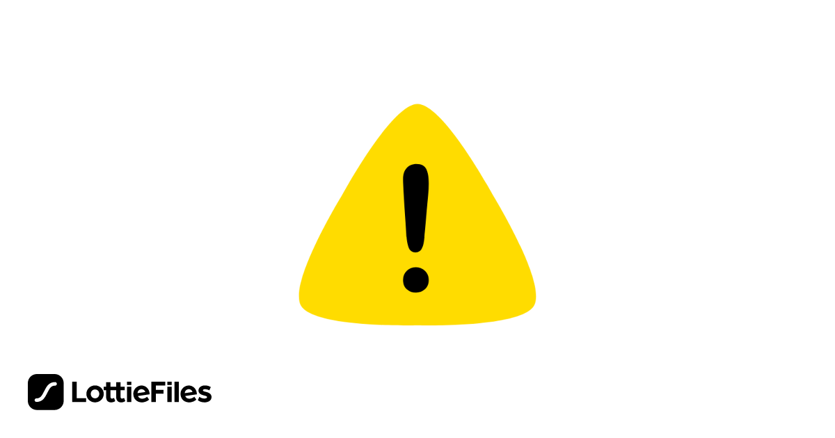 Free Warning Sign Animation by Mongo Studio | LottieFiles
