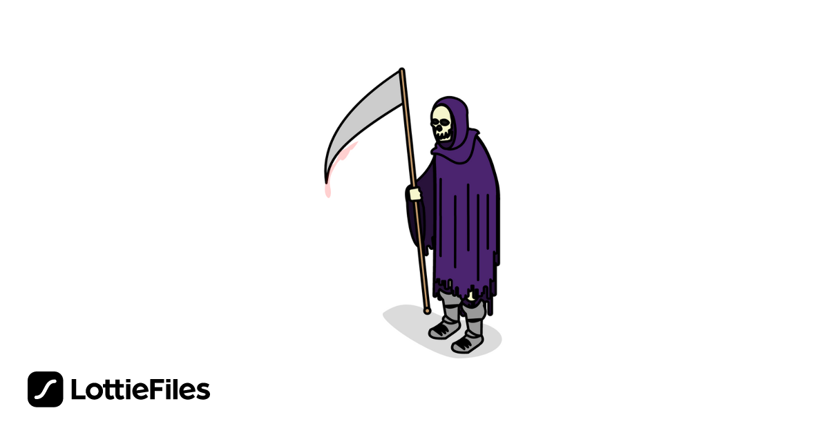 Free Grim reaper Animation by JellyWobble | LottieFiles