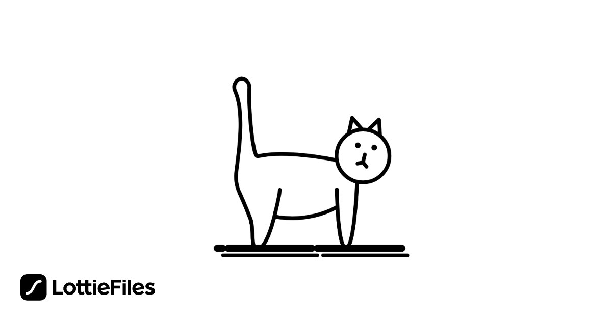 Free cat walking Animation by Stefan Lamprecht | LottieFiles