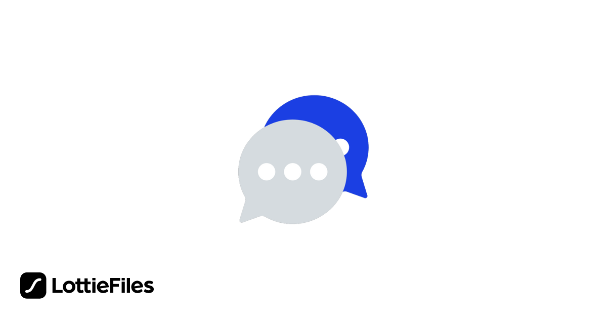 Free chat loading Animation by K | LottieFiles