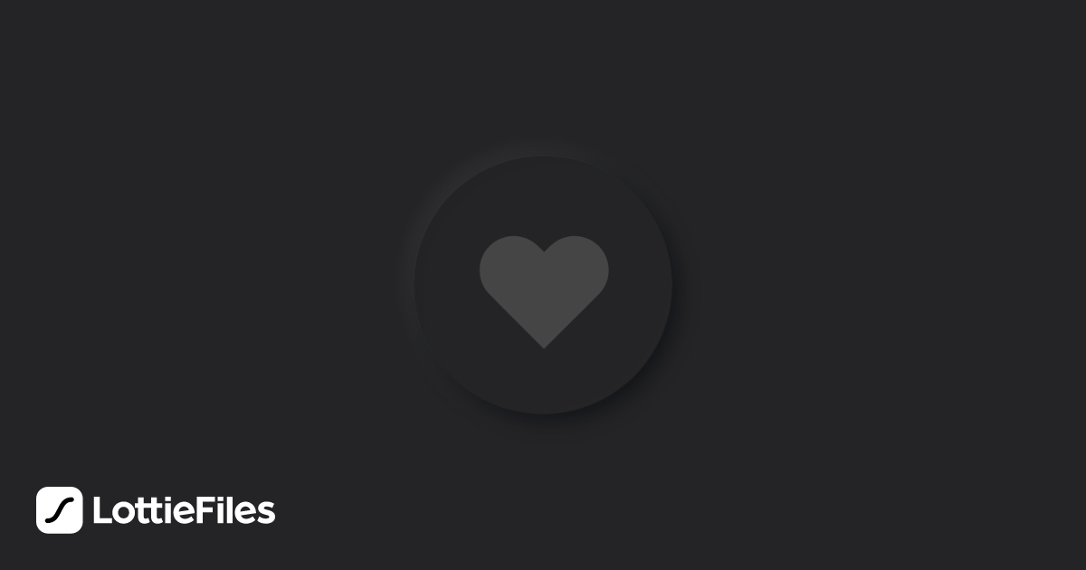 Free Neomorphism Like Button [Dark Theme] Animation by Artem | LottieFiles