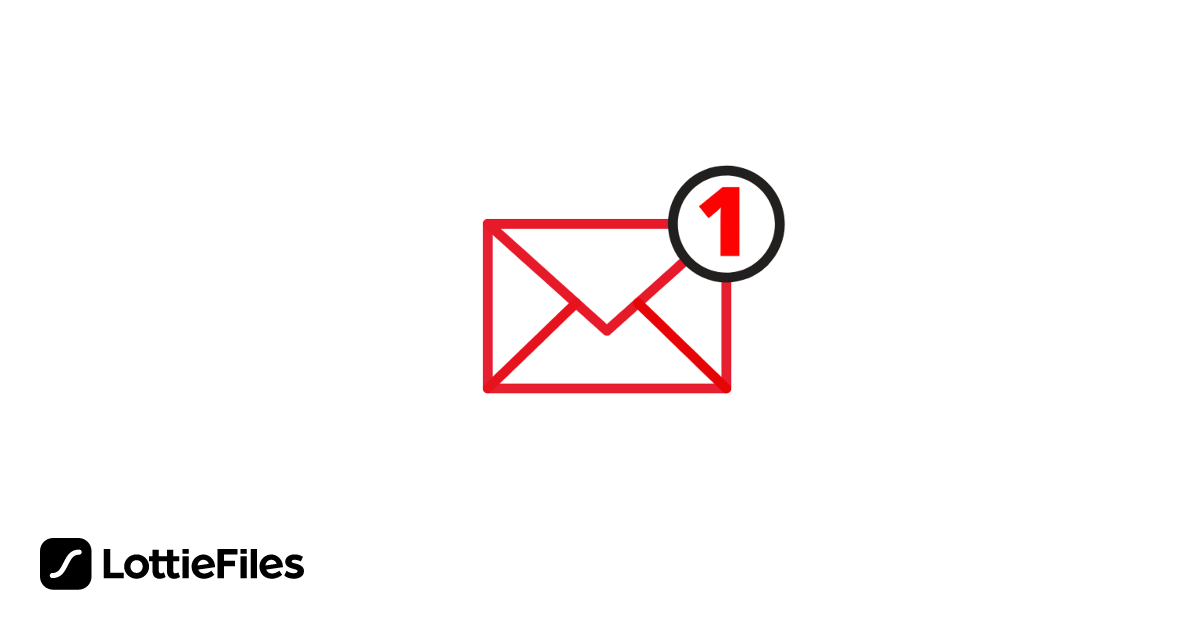 Free iOS Android new mail icon Animation by Truong Phuong | LottieFiles