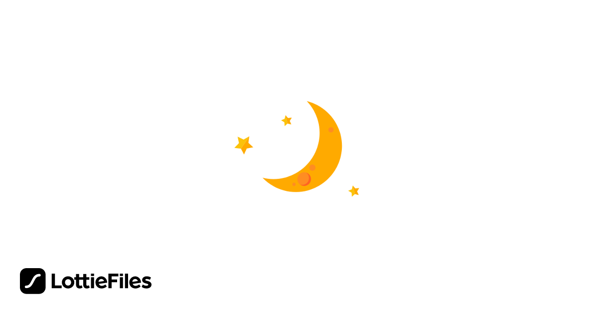 Free Moon & Stars Animation by NorthSea | LottieFiles