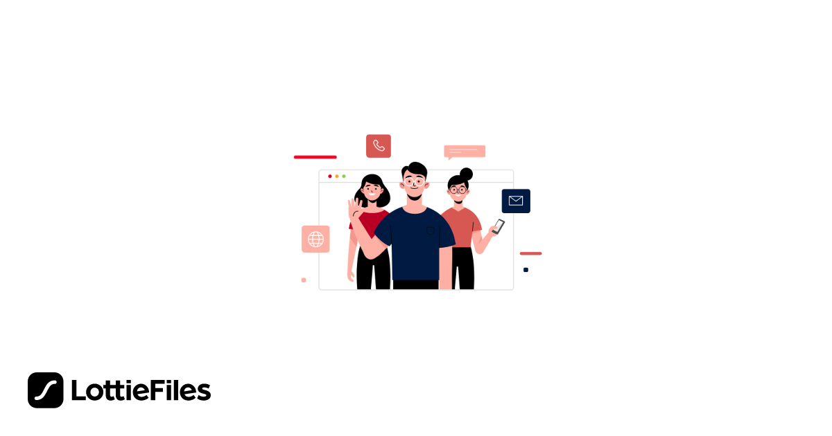 Free Contact Us Animation by tSurvey.id | LottieFiles