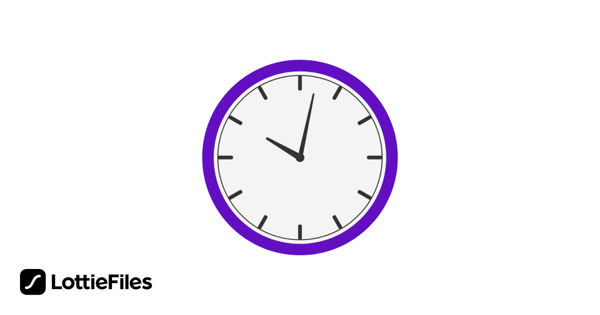 Free Animated clock Animation by Farfique | LottieFiles