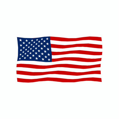 Waving American Flag Animated Gif