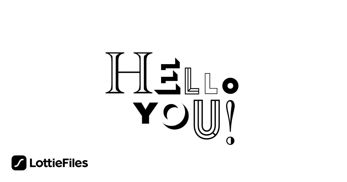 Free Hello! Animation by jose llancas | LottieFiles