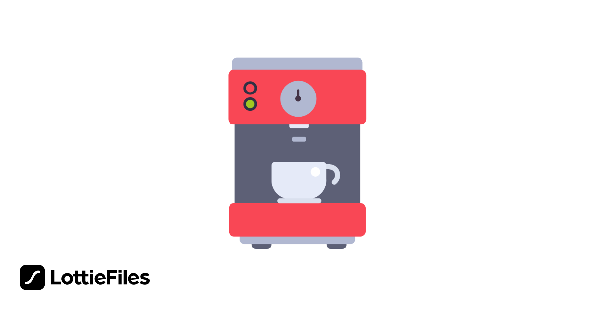 Free Coffee Machine Animation by Dhinesh | LottieFiles
