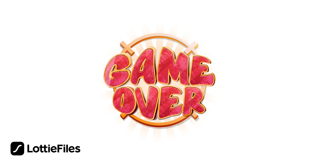 Free Game Over Animation by Kartik Choudhary | LottieFiles
