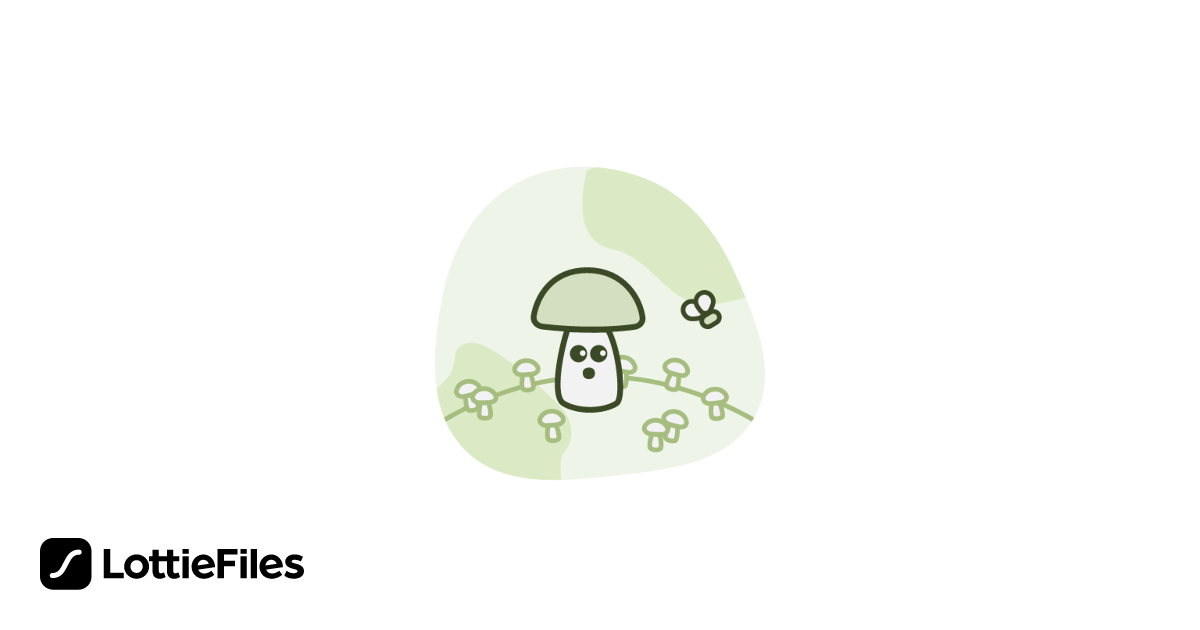 Free Mushroom and bukashka Animation by ОльгаБелятко | LottieFiles