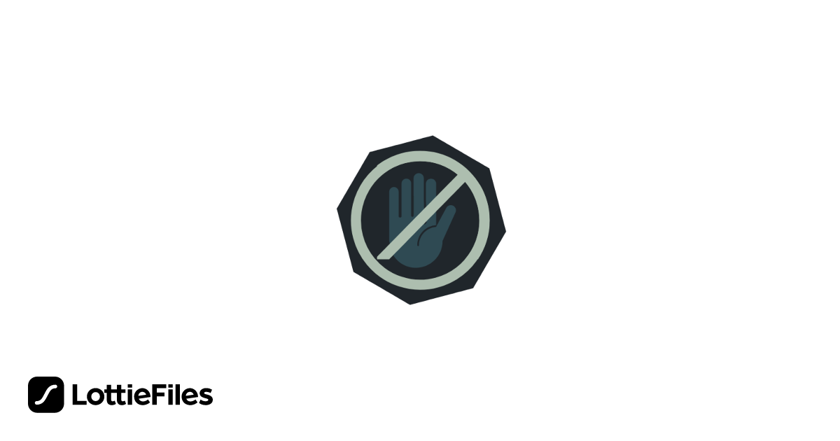 Free STOP sign, crossed out hand, error, prohibited, unavailability ...