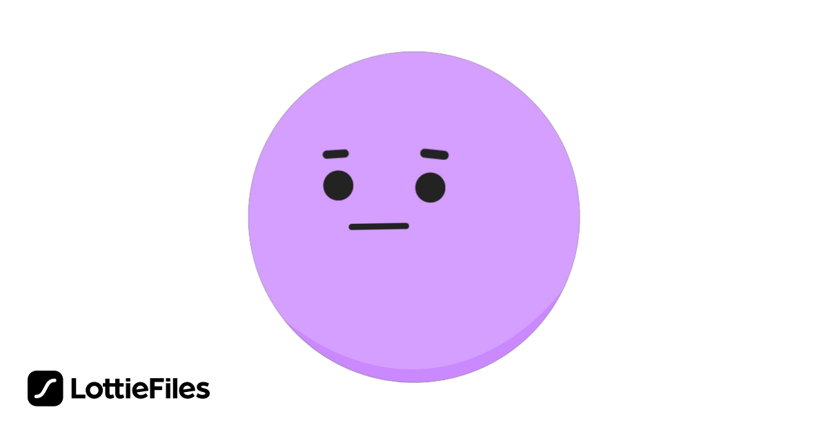 Free Emoji - Meh Animation by Gio | LottieFiles