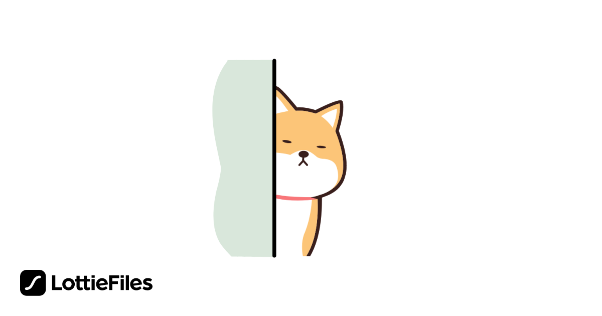 Free Shiba Stare Animation by WestActon.2D | LottieFiles