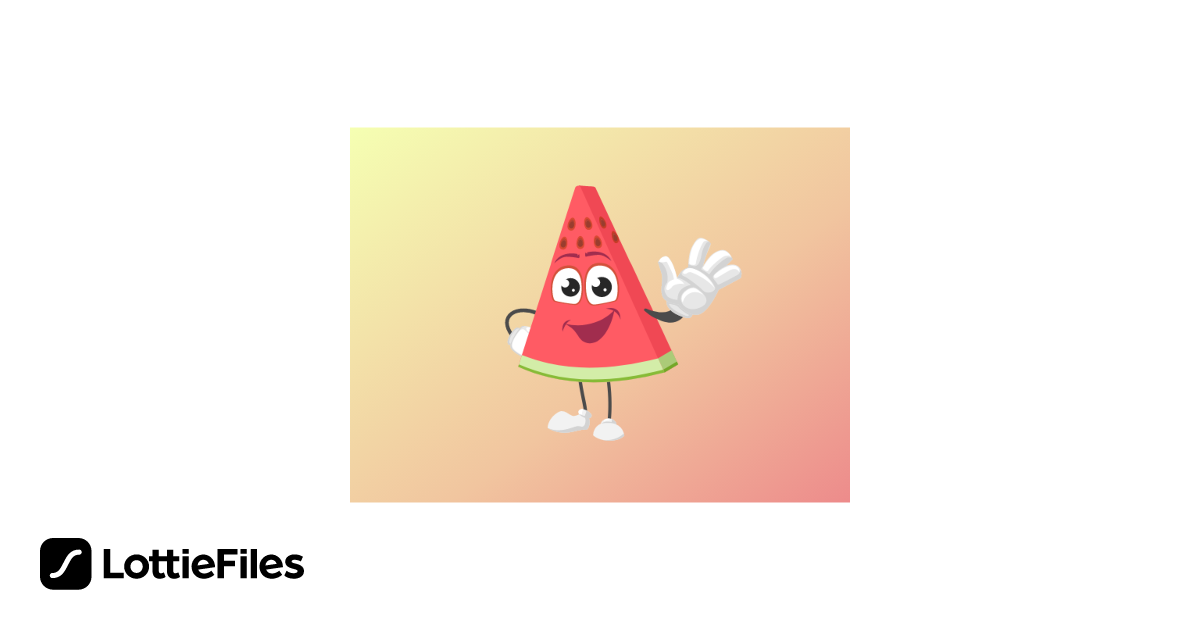 Free Cute watermelon 👋 Animation by Konstantin Suvorov | LottieFiles