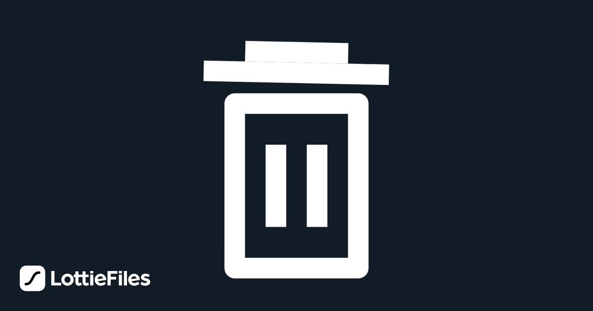 Free Delete Trash with Hover Animation by Luci Yamaji | LottieFiles