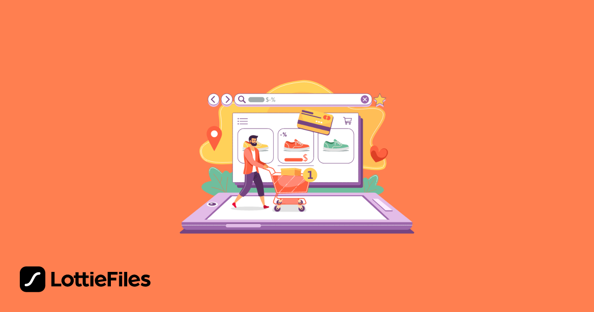 Free Shoping Website Animation by Reddit | LottieFiles