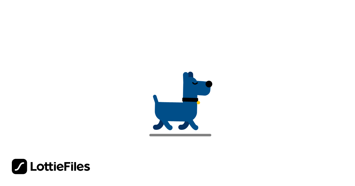 Free Dog Running Animation by Free | LottieFiles