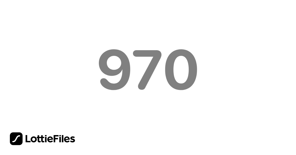 Free Number Increased Animation by guangmean | LottieFiles