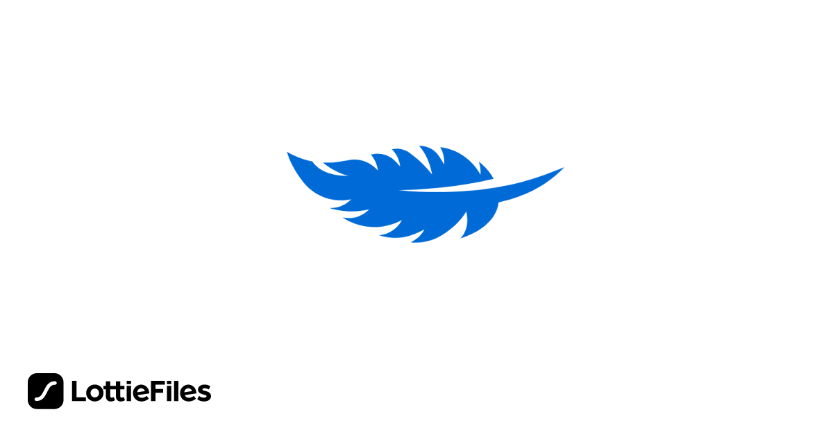 Free blue feather Animation by hennink | LottieFiles