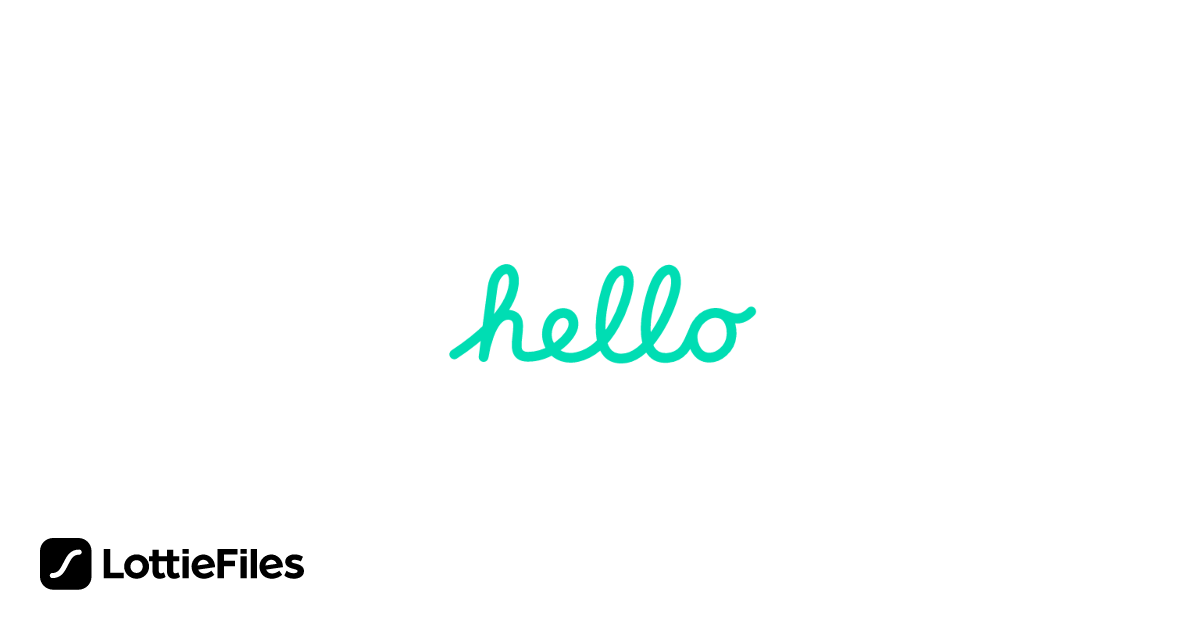 Free hello loader Animation by Rock | LottieFiles