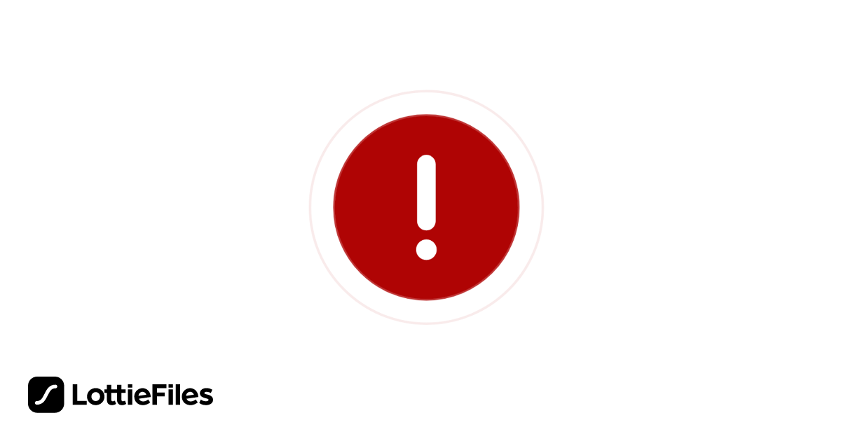 Free Alert Animation by Nathan | LottieFiles