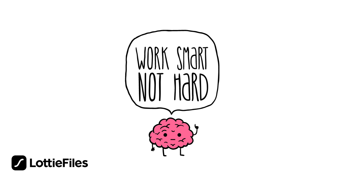 Free Brain - Work Smart Not Hard Animation by Tanvi Sharma | LottieFiles