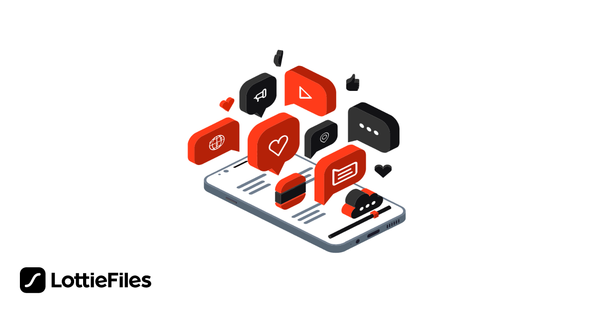 Free Social Media Graphics Animation by Mike | LottieFiles