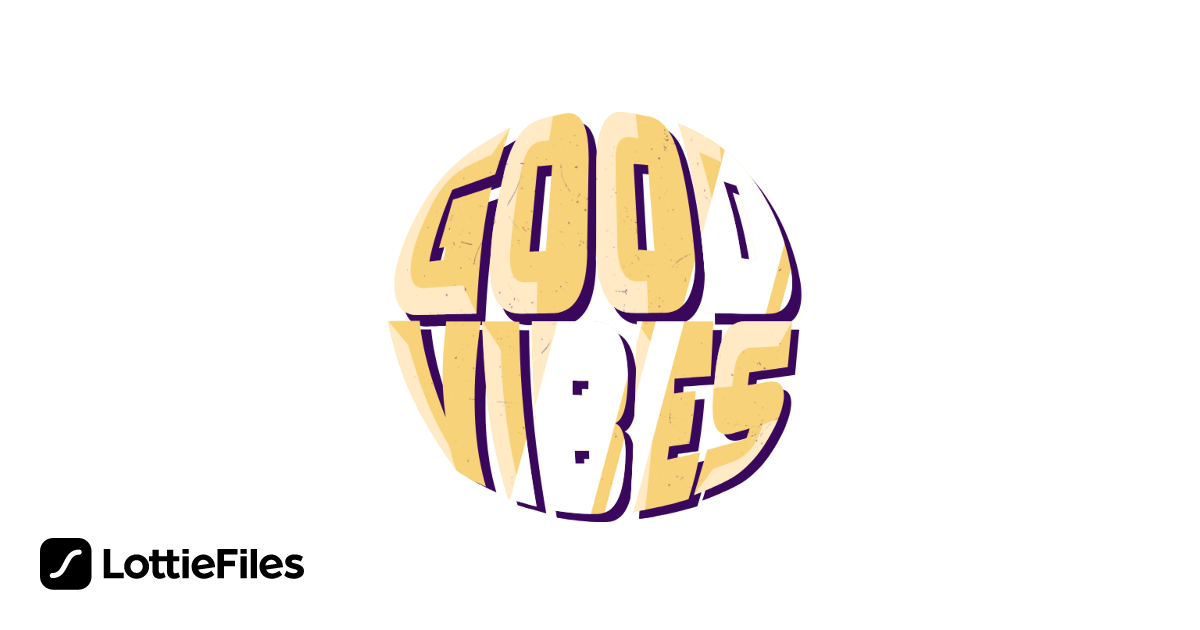 Free Good Vibes Animation by Unai | LottieFiles
