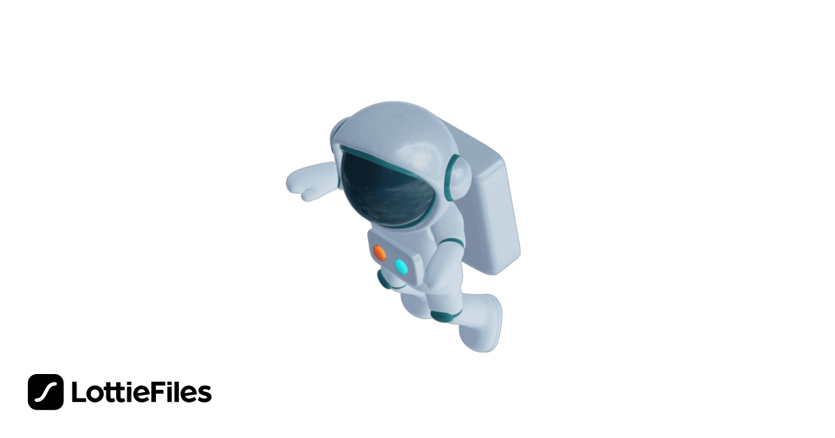 Free Astronaut 3D Animation by Elmer | LottieFiles