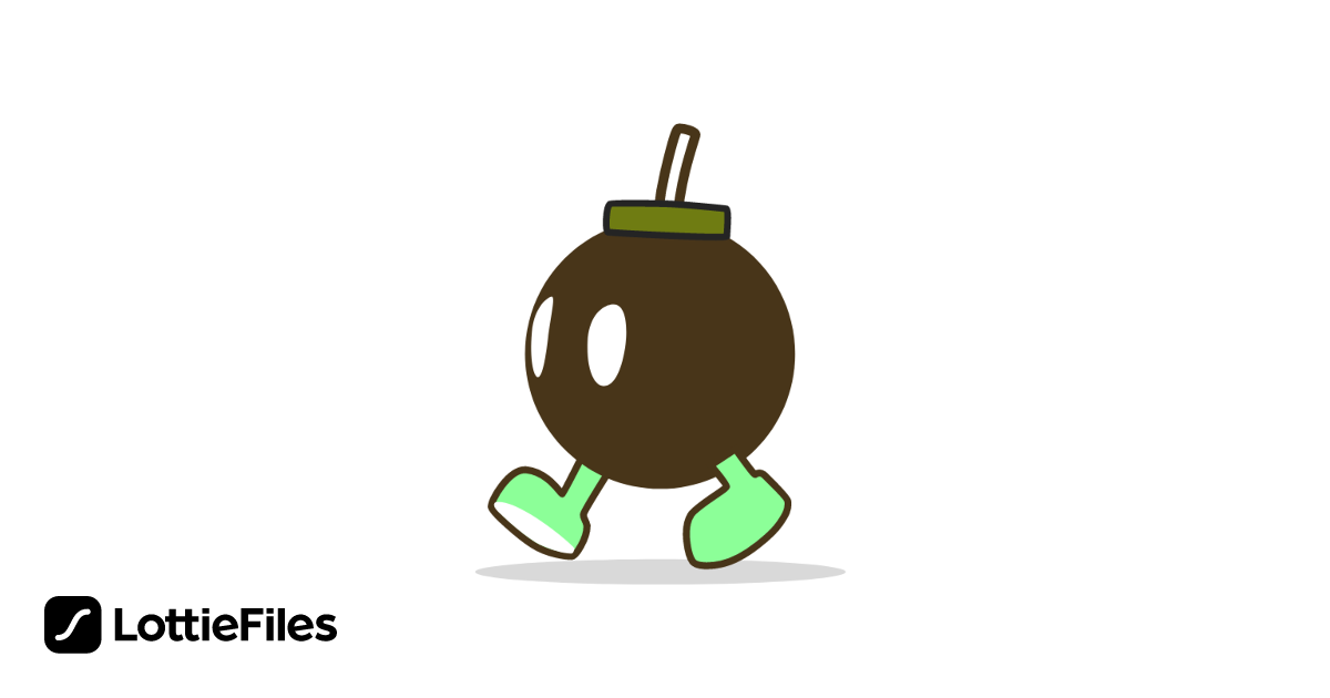 Free Bomb walk cycle Animation by Abdul Latif | LottieFiles